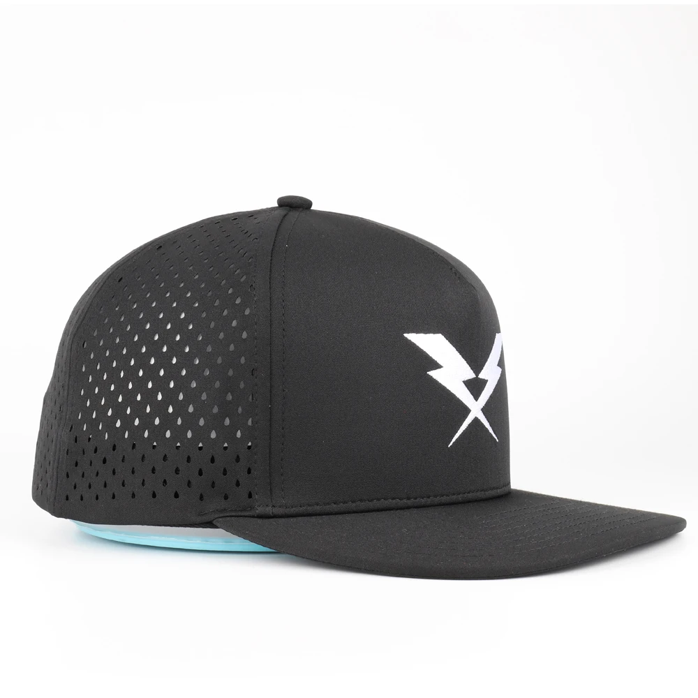 Custom 5 Panel Embroidery Logo Snapback Cap - Waterproof