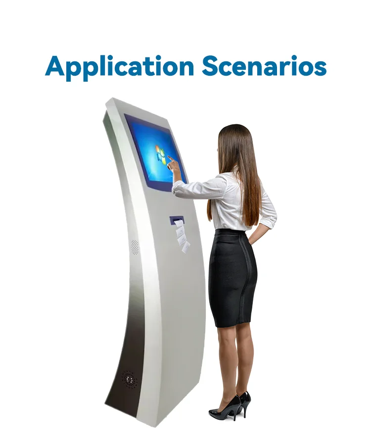 Bank Hospital Self-Service Touch Screen Queue Management