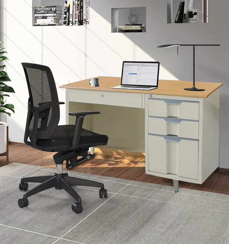 Jin Feng Iron Computer Table - Modern & Durable Office Furniture