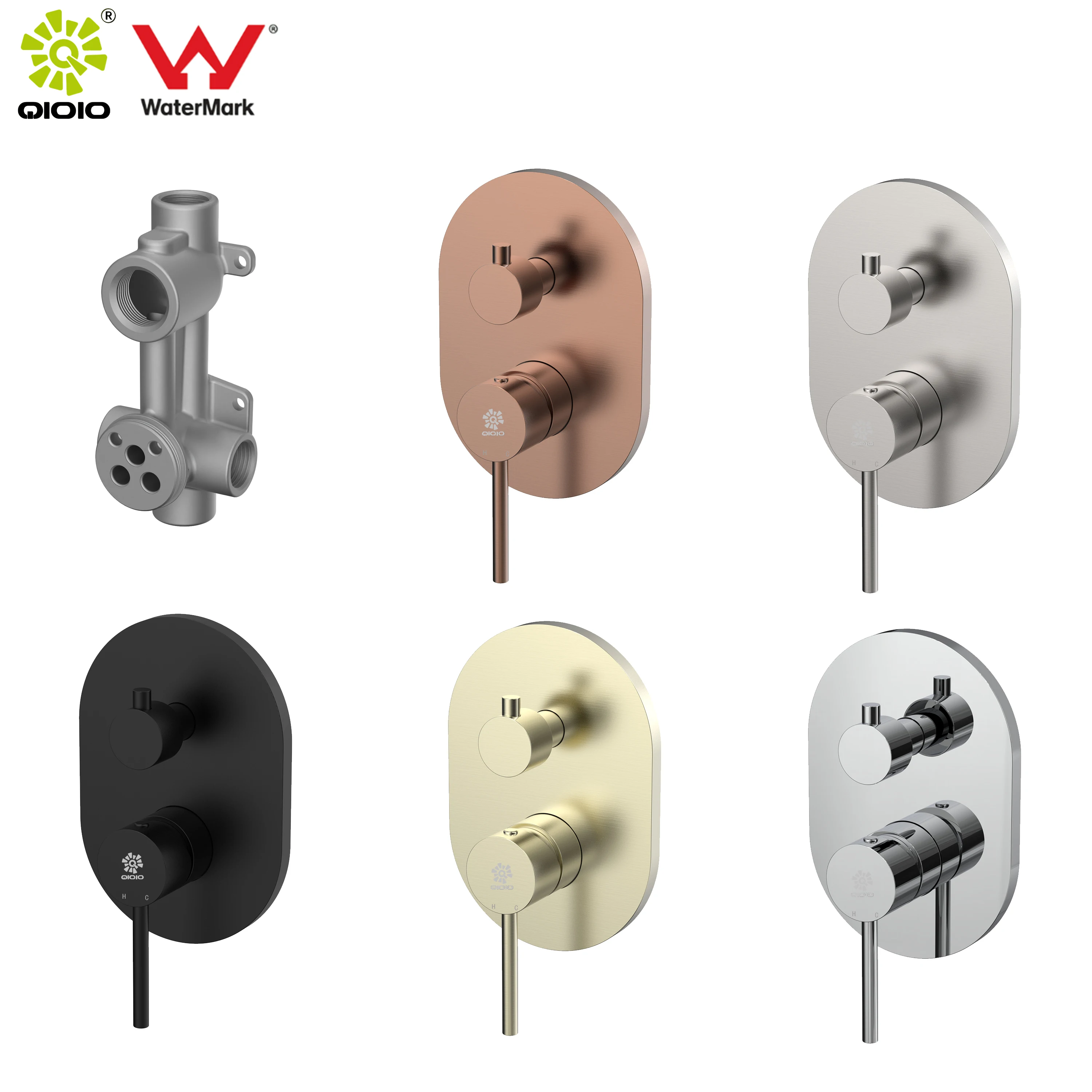 brushed brass 304 stainless steel bathroom watermark concealed bath ...