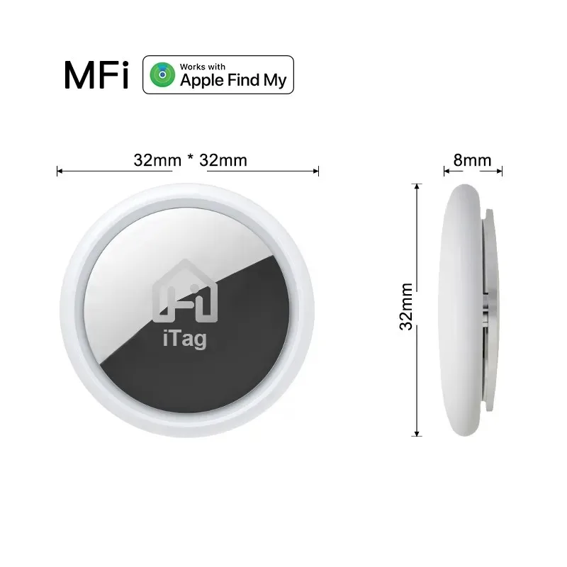 Mfi Certified Airtag Find My Smart Tag Ble Tracker Wallet Luggage Bike ...