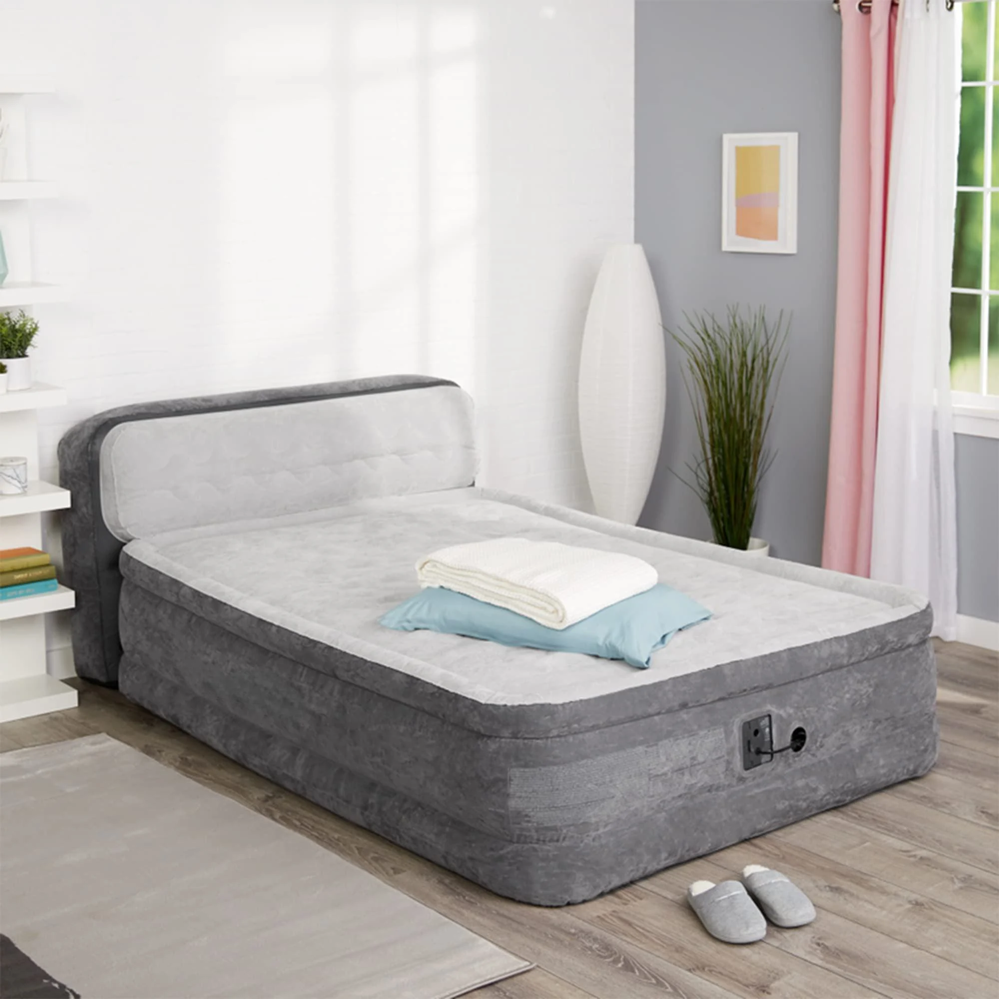 Factory Custom Automatic Inflatable Bed Floding Air Mattress King Size ...