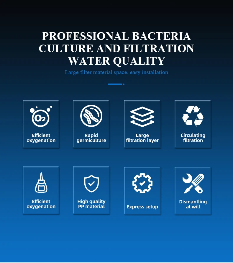 Qihangras Koi Fish Pond Filter System - Bakki Shower Filter