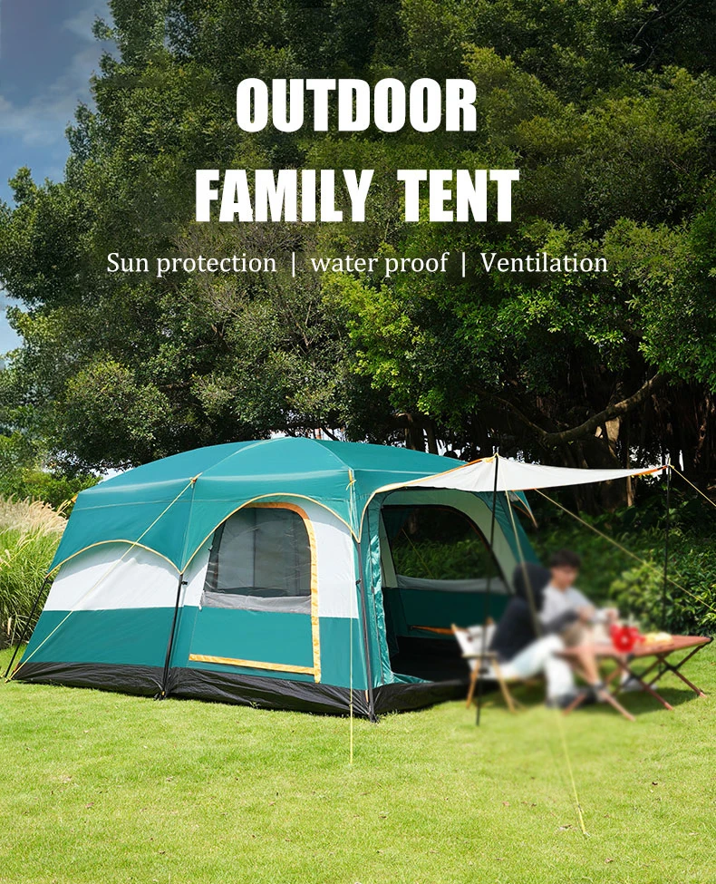 Customized Outdoor Luxury Wind Resistant Family Camping Tent