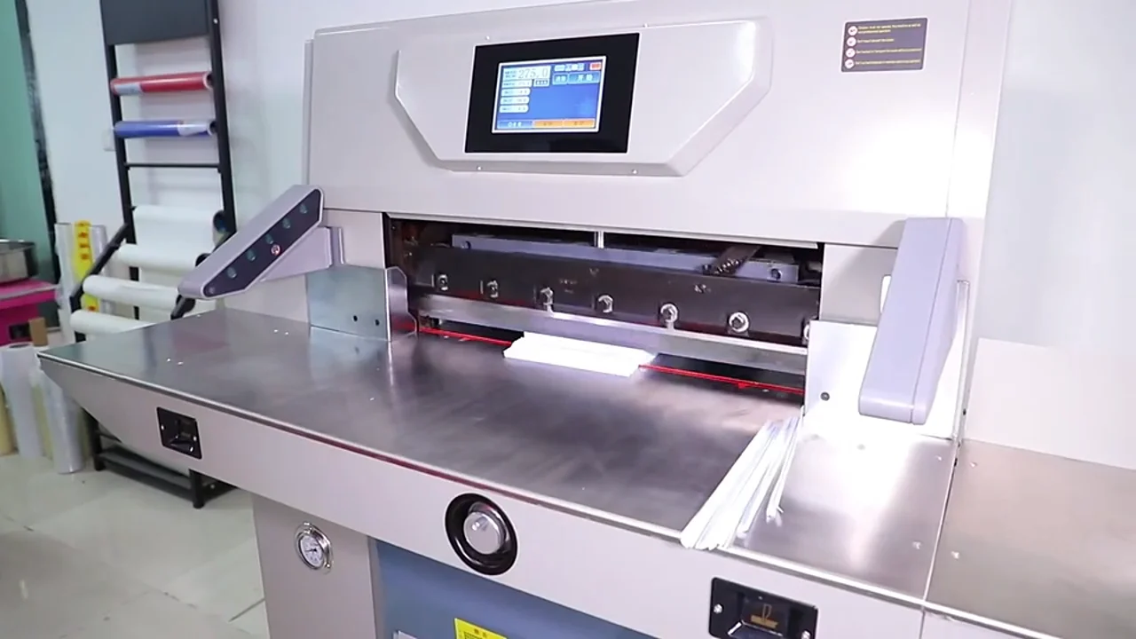 Semi-automatic Corrugated Cardboard Hydraulic Press Guillotine Paper ...