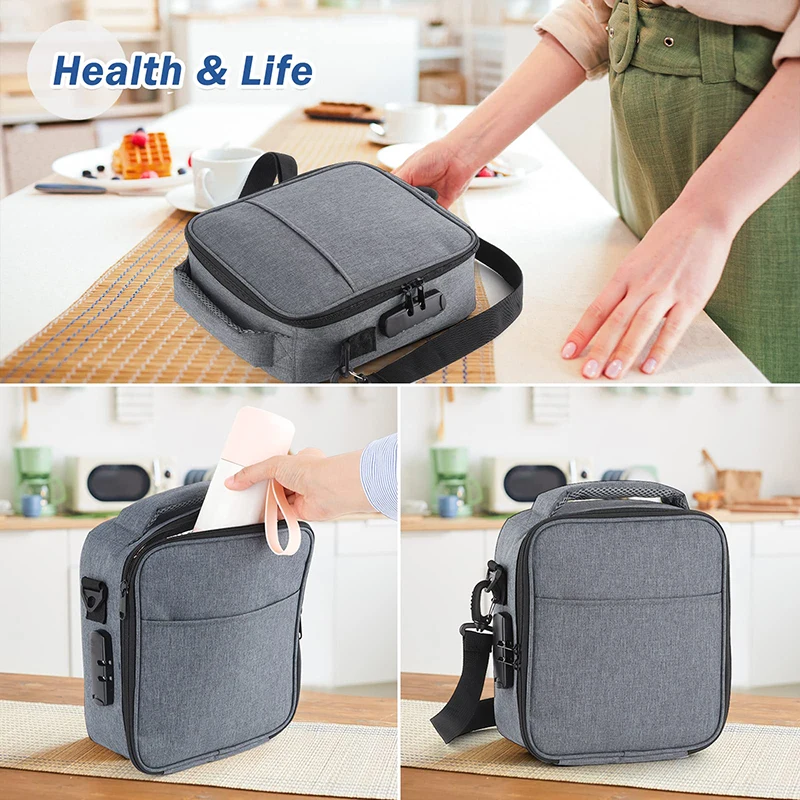 Custom Lockable Lunch Box With Combination Lock Insulated Lunch Bag ...