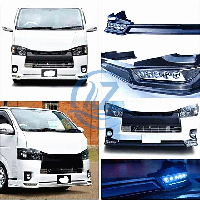 2014+ Hiace Mini Bus ABS LED Front Bumper Lip - High-quality