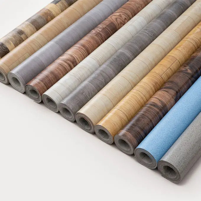 Planchers De Vinyle En Gros Pvc Rouleaux De Revêtement De Sol Linoléum ...