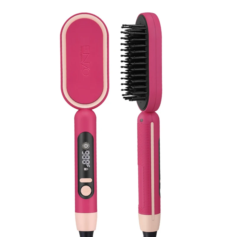 Enzo Custom Logo Professional Ceramic Hair Styling Tools Hair Brush ...