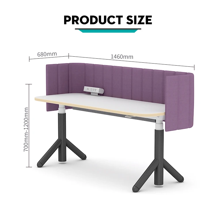 4 Person Ergonomic Smart Work Station Electric Height Adjustable ...