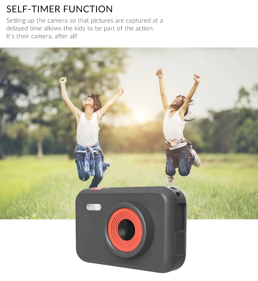 Cute Cartoon Kids Instant Camera Children Fun Digital Camera Built-in ...