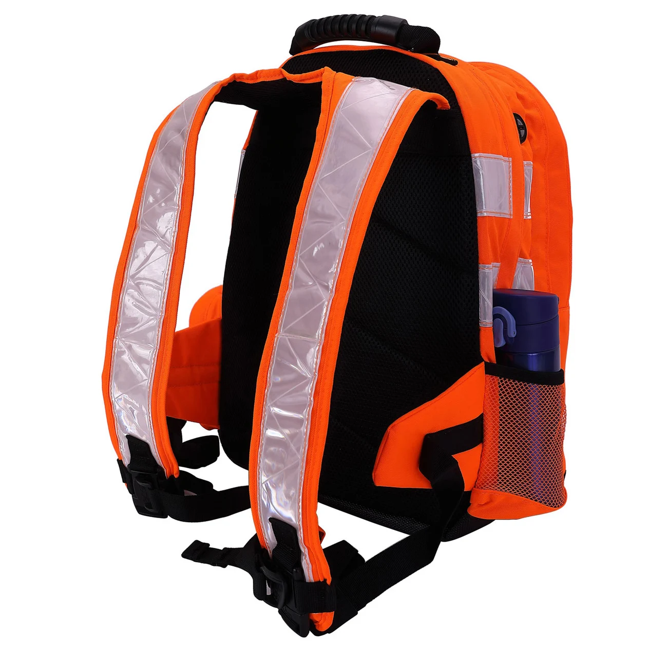 Hi-vis Reflective Utility Safety Backpack - Heavy Duty