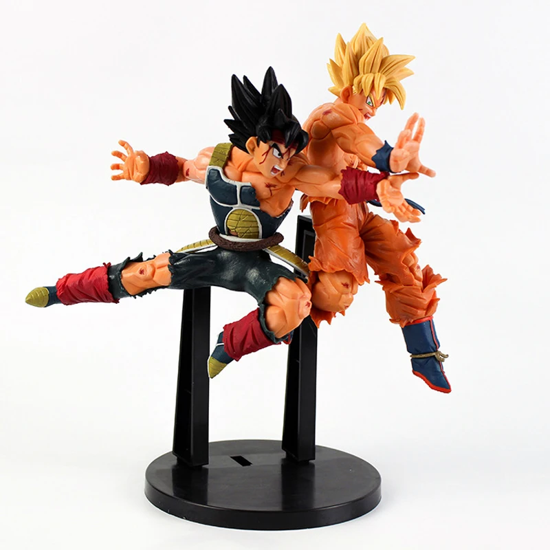 16cm Dbz Dragon Figure Super Goku Blue Hair Fighting Stance Cartoon ...