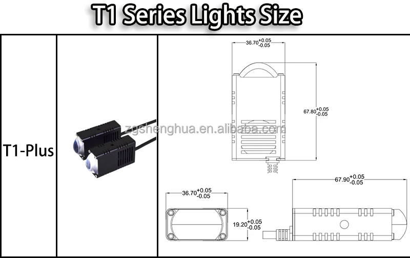 Senlo T1plus Blue Lens Motorcycle Mini Driving Light Mini Projector ...