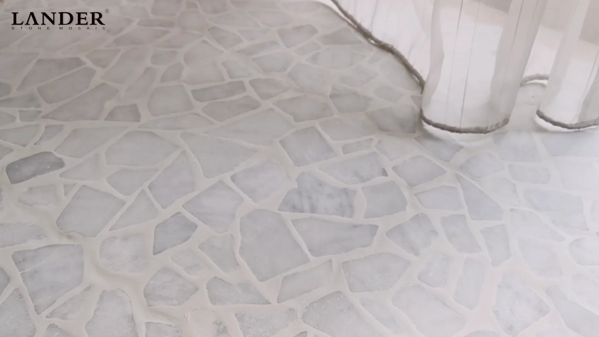 Lander Stone White Thassos Marble Mosaic Bathroom Kitchen Wall Tile ...