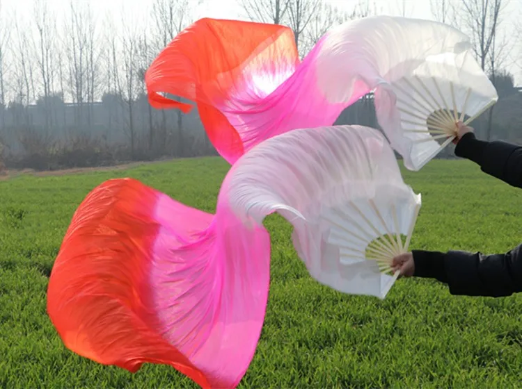 Hot Sales Colorful 1.8m Long Belly Dance Bamboo Hand Fan Party Stage ...