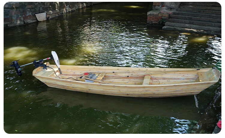 Wholesale 1-3 People Solid Wood Color 2.8-5m Marine Glass Ladle Wooden ...