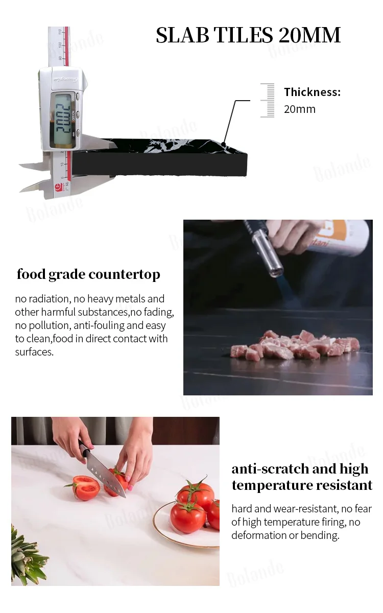 20mm Sintered Stone Porcelain Slabs Large Format Porcelain Tiles Ultra ...