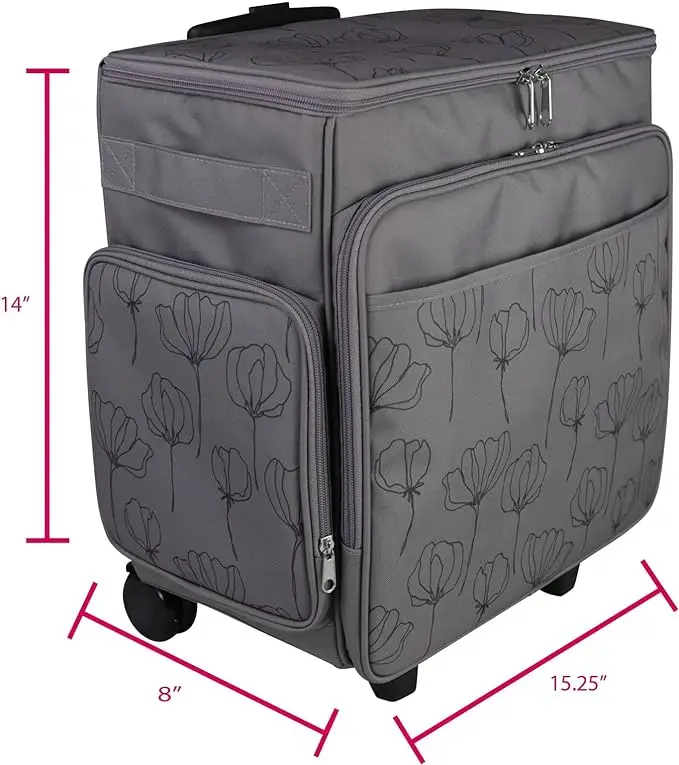 Papercraft Tote With Wheels For Scrapbook & Art Storage Organizer For ...