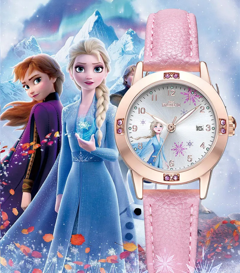 Official Disney License Frozen Elsa Princess Girl Watch Gift Set ...
