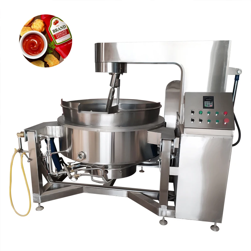 200l 800l Automatic Gas Electric Heating Sauce Suger Planetary Stirring ...