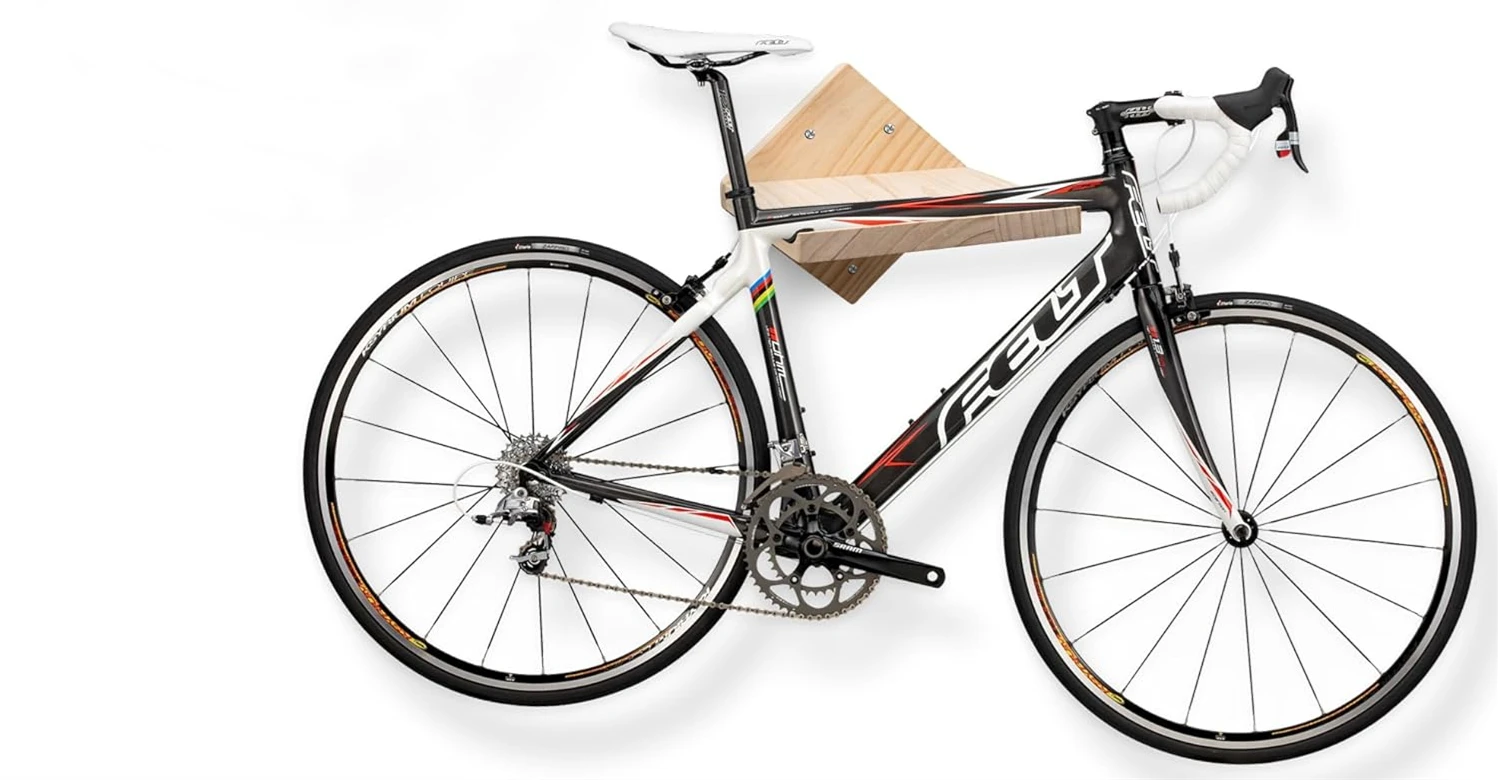 Alibaba.com: Wooden wall mount indoor bicycle rack with removable shelf ...