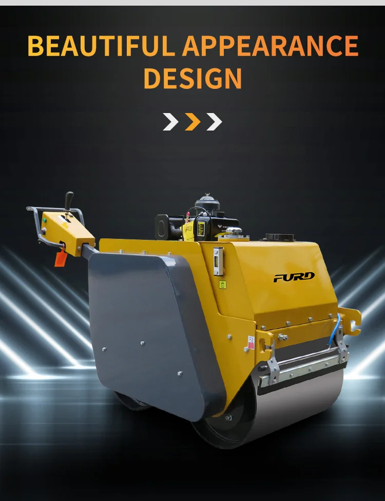 550kg Double Drum Road Roller Walk Behind Steamroller In Stock For ...