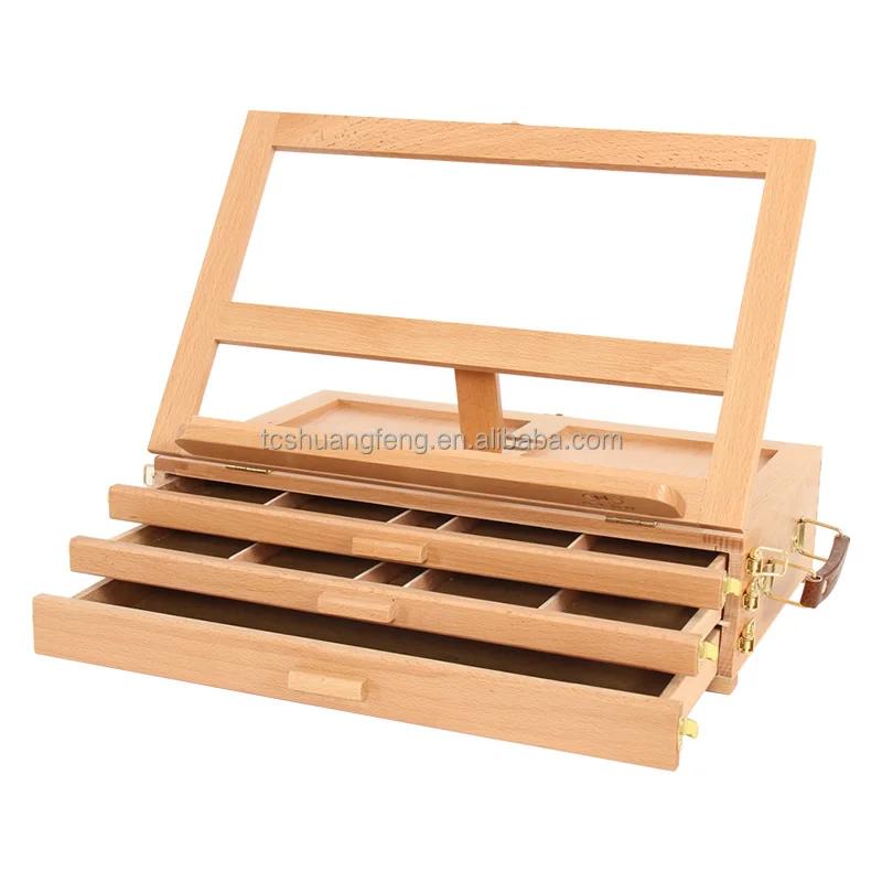 Large Adjustable Artist Tabletop Sketch Easel Multi-function Solid ...