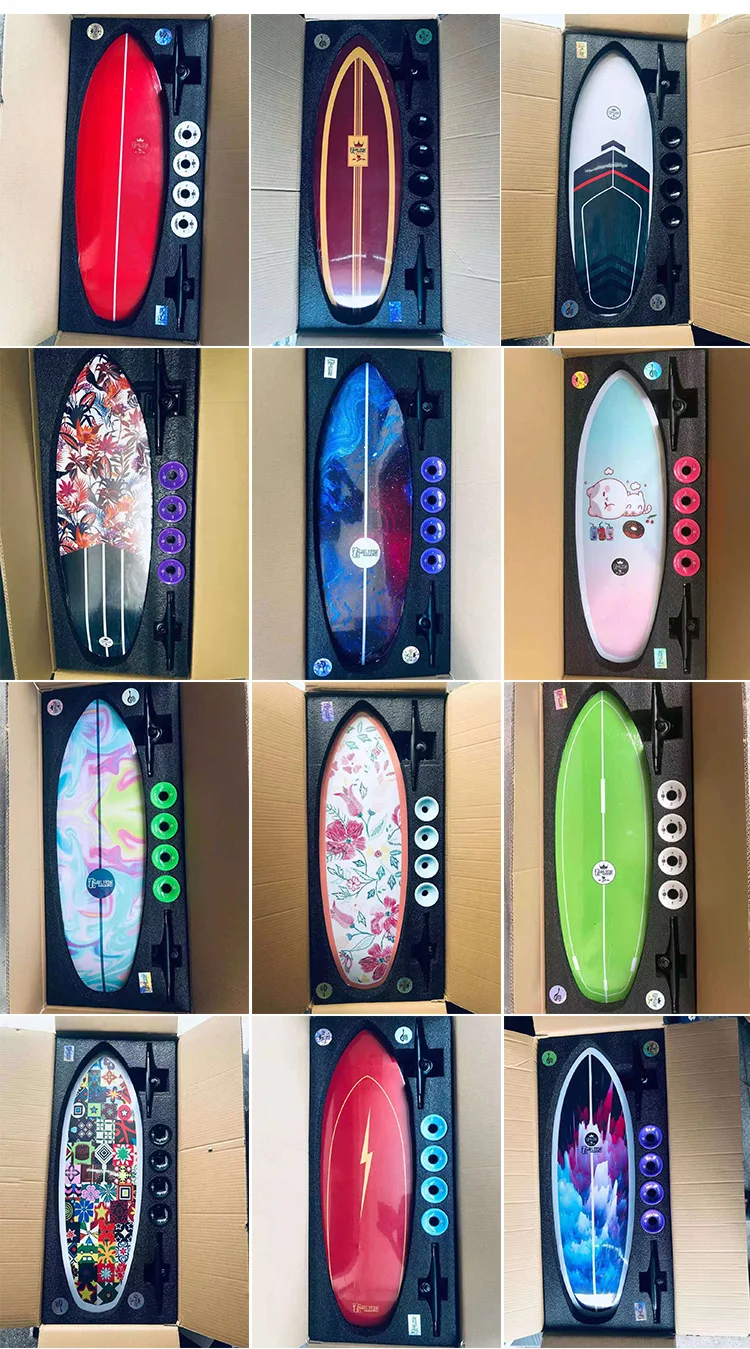 Land BLKS 32 Inch Thruster Surfboard - Dual Steering Smooth Star ...