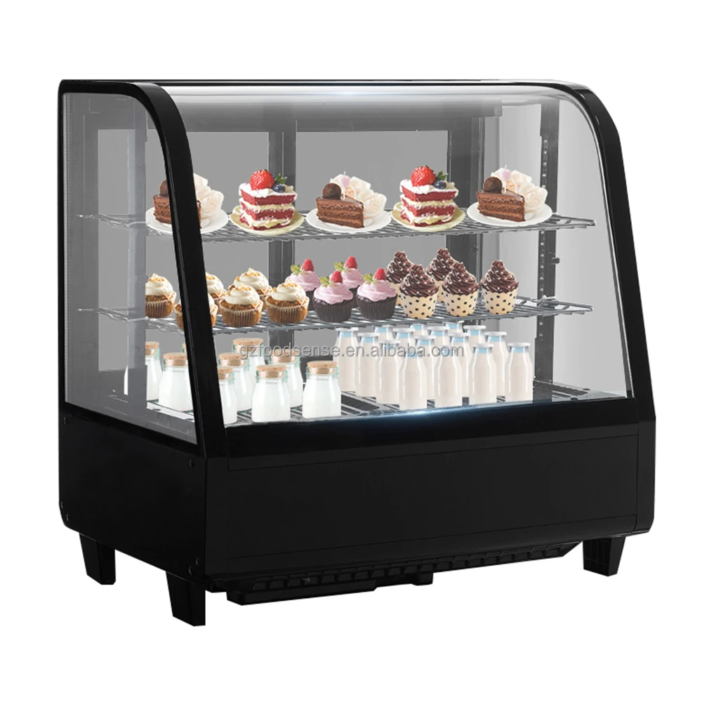 베이커리 샵 3 층 상업용 과일 냉동고 100L 자동 제상 카운터 탑 케이크 디스플레이 쇼케이스| Alibaba.com