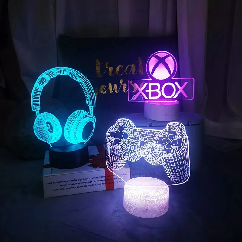 3D Night Light - Customized LED Game Room Desktop Lamp