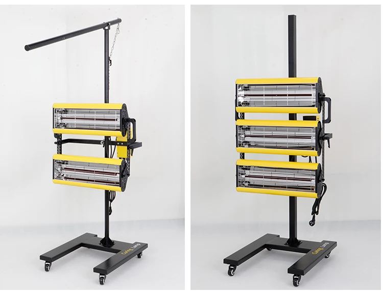 Professional Auto Body Infrared Curing Lamps 2600w Infrared Heat Lamps ...