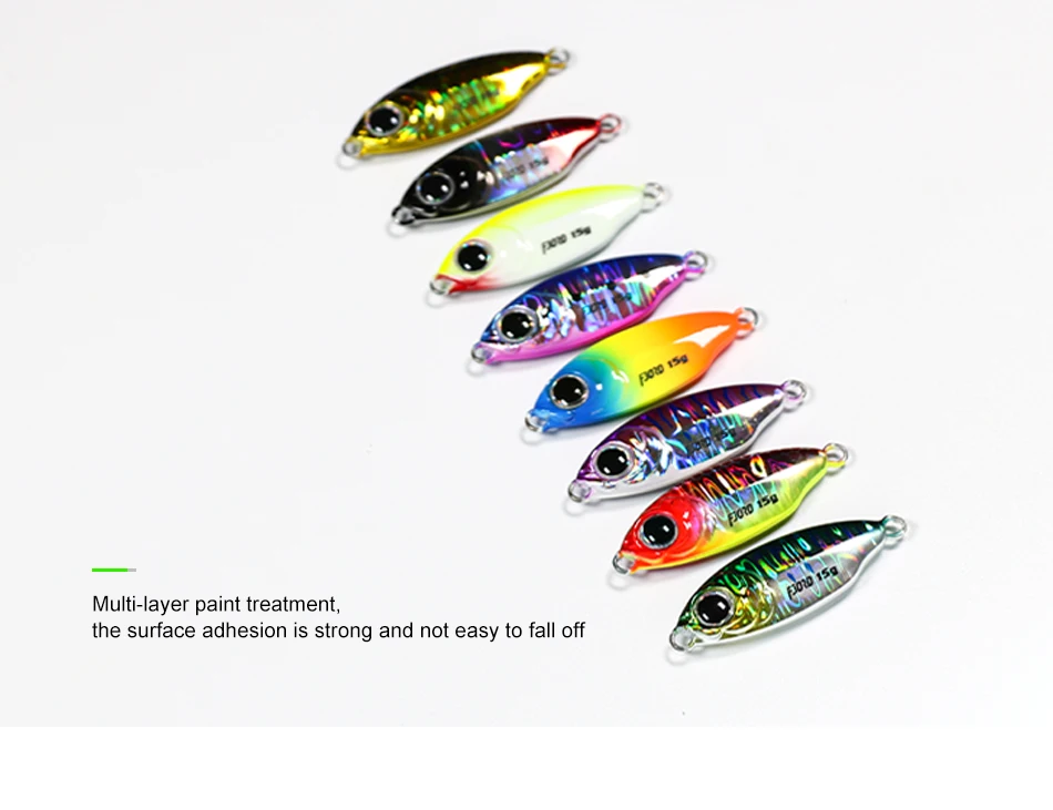 Fjord High Quality Jigs 10g 15g Metal Lure Jig With Hooks Lead Casting ...