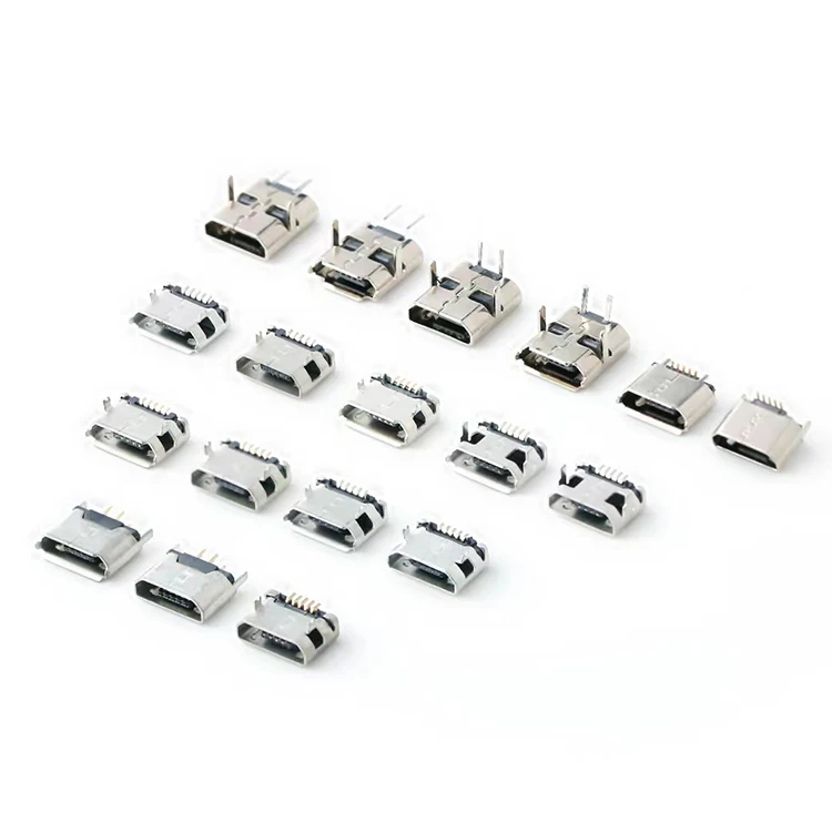 Micro 5 Pin Dip Female Part B Type Usb Socket Micro 5 Pin Dip Connector ...