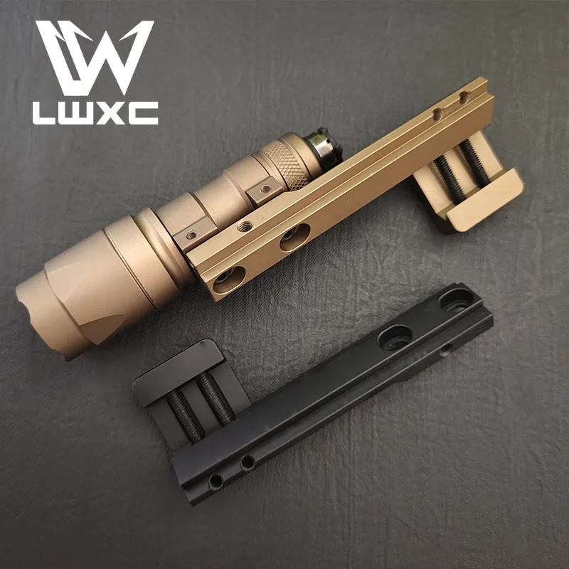 LWXC CNC Metal Flashlight Mount Scout Lights Bracket for M300 M600 ...