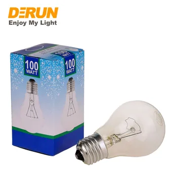 A55 40w 60w 75w 100w E27 B22 Clear Incandescent Light Bulbs Lamp ...