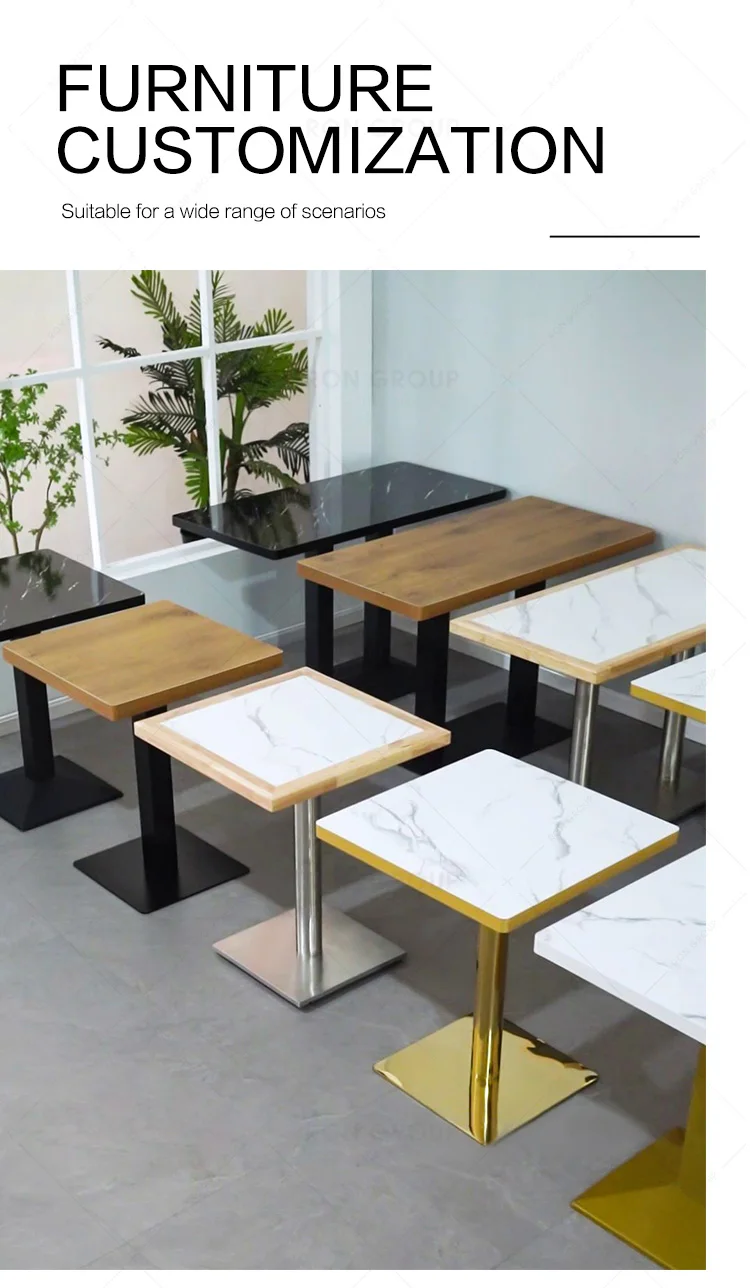 Wholesale Chinese Custom Coffee Shop Fast Food Tables