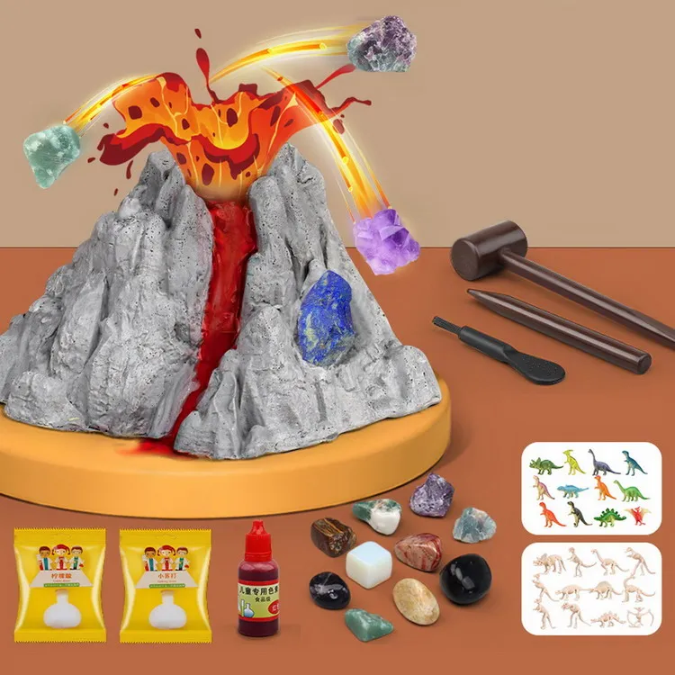 Diy Educational Learning Volcano Eruption Kids Science Experiment ...