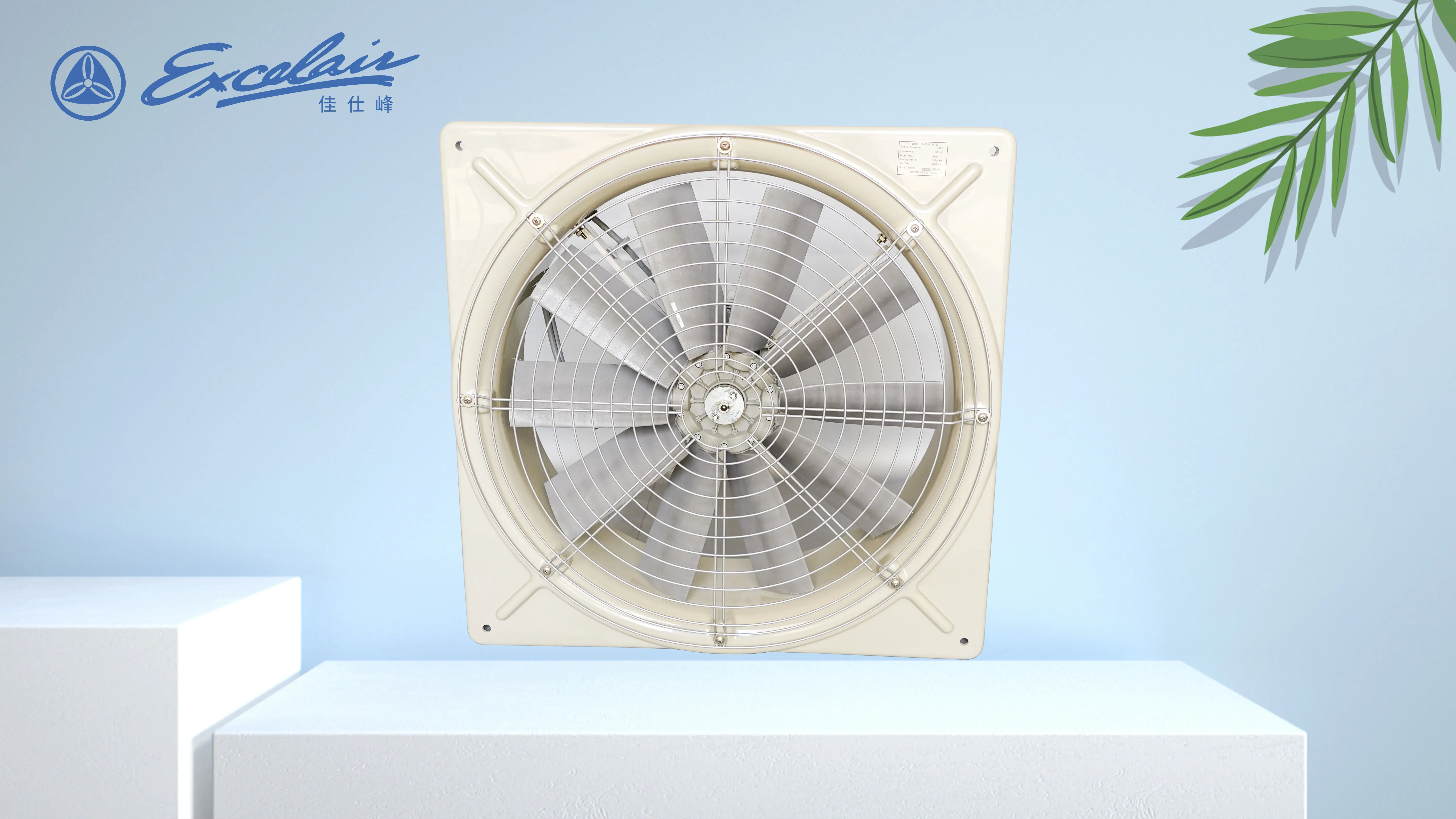 Exhaust Fan Vents Inverter Minimal Noise Window Mounted Industrial ...
