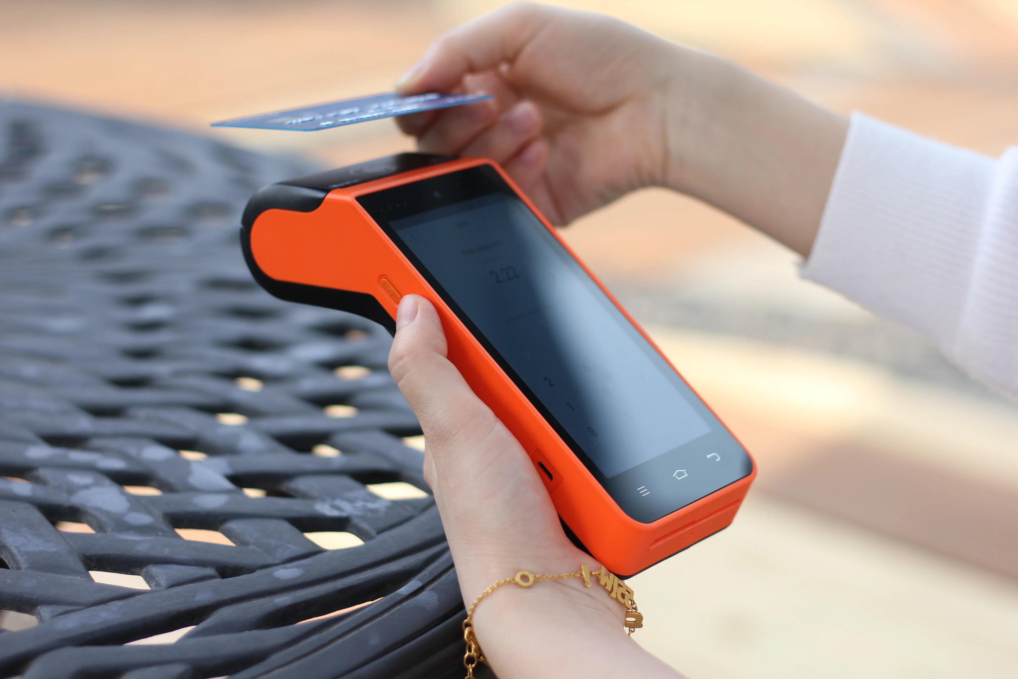 Mobile Pos Terminal-mf919,5 Inch Touch Screen,High Speed Thermal ...