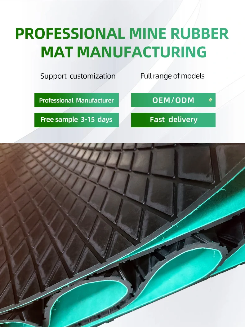 Conveyor Belt Diamond Pattern Pulley Lagging Mat Rubber Sheet For Coal ...