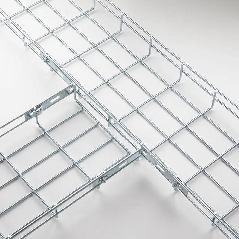 Grid bridge Galvanised Wire Mesh Basket Cable Trays Transportation fast ...