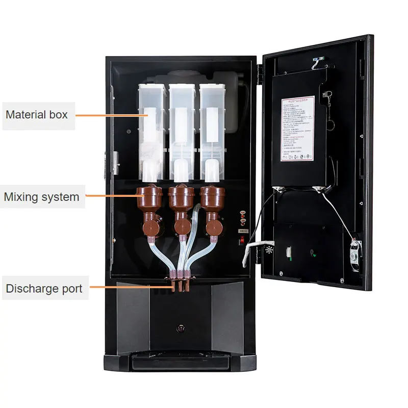 Tabletop Instant Coffee Machine Commercial Automatic Coffee Vending ...