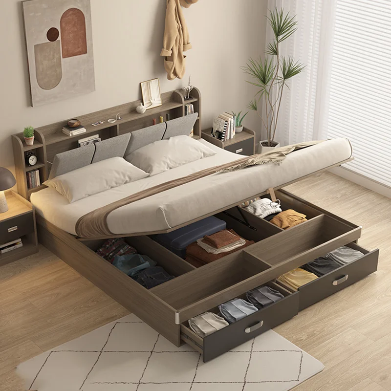 Shop Our Modern Queen Size Bed Frame with Storage Drawer