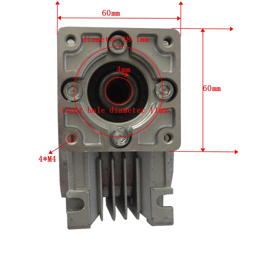 Stepper Motor Worm Gear Nmrv30 Stepper Motor Gear Box Rv40 For Nema 34 ...