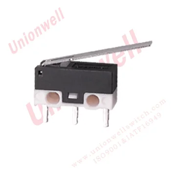 Subminiature Microswitch With Long Straight Lever 0.71'' 0.1a 125 ...