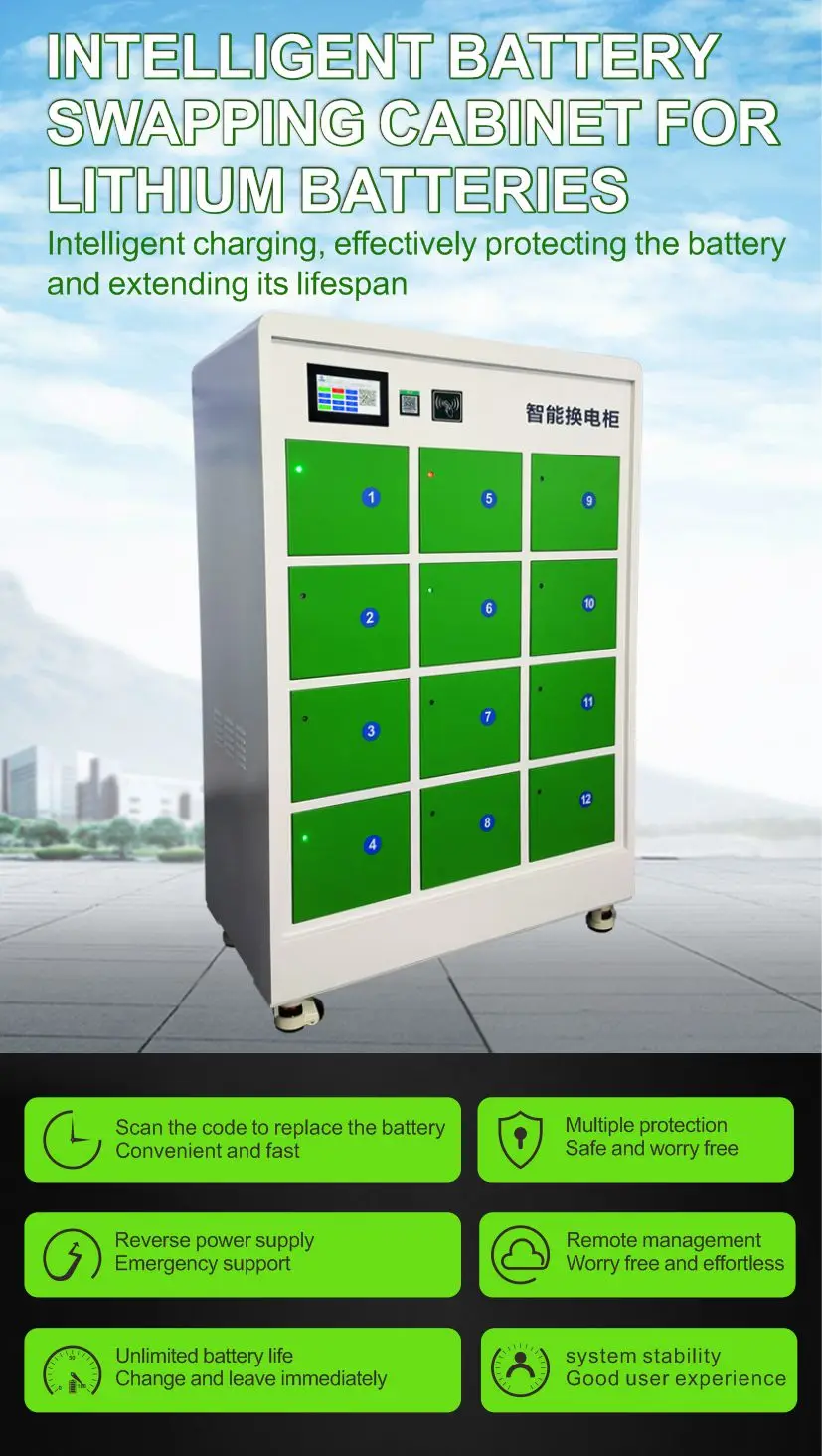 Customized EV Battery Swapping Station Swap Battery Cabinet for ...
