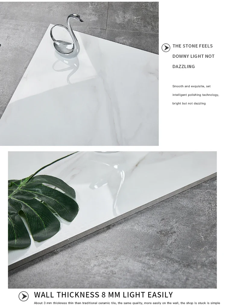 Calacatta Matt White Marble Effect Porcelain Tile 400x800 Glazed ...