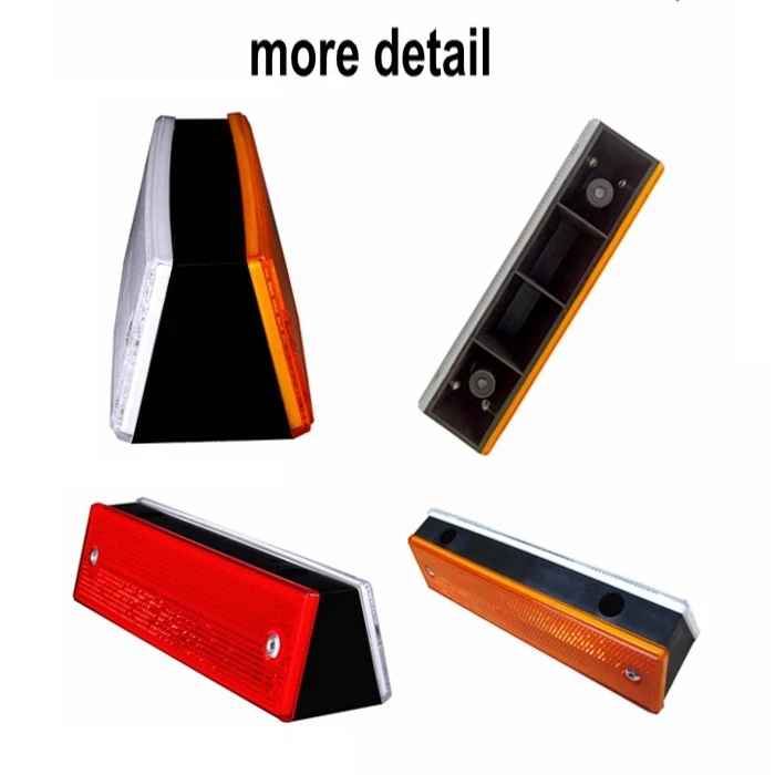 Rectangle Guardrail Reflector Road Side Guide Delineator For Highway ...