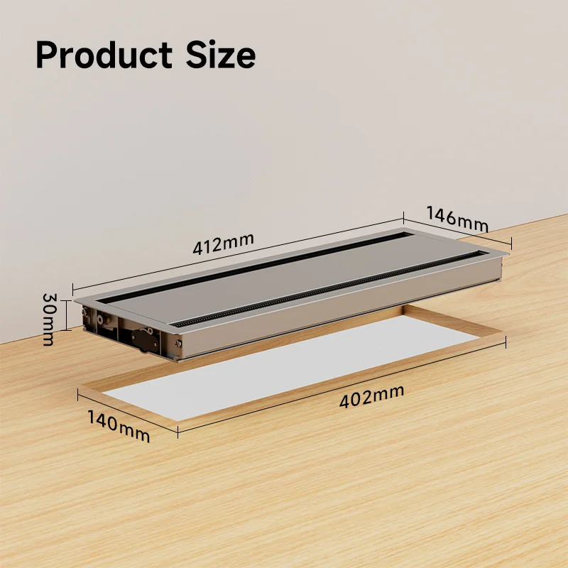 Conference Table Cable Management Box - Modern Cord Organizer for ...